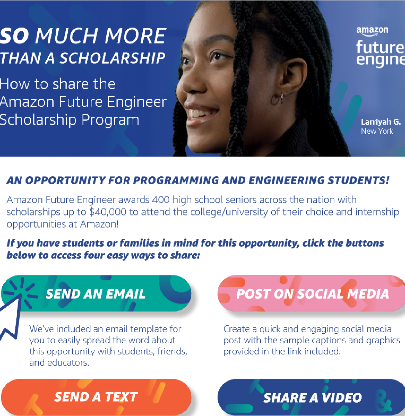 Scholarship Marketing Toolkit Amazon Future Engineer scholarship-marketing-toolkit-amazon-future-engineer